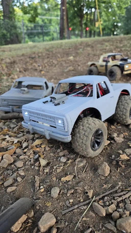 Dodge Ram Late 80s Custom 1/16 scale RC truck body - Free 3D Print ...
