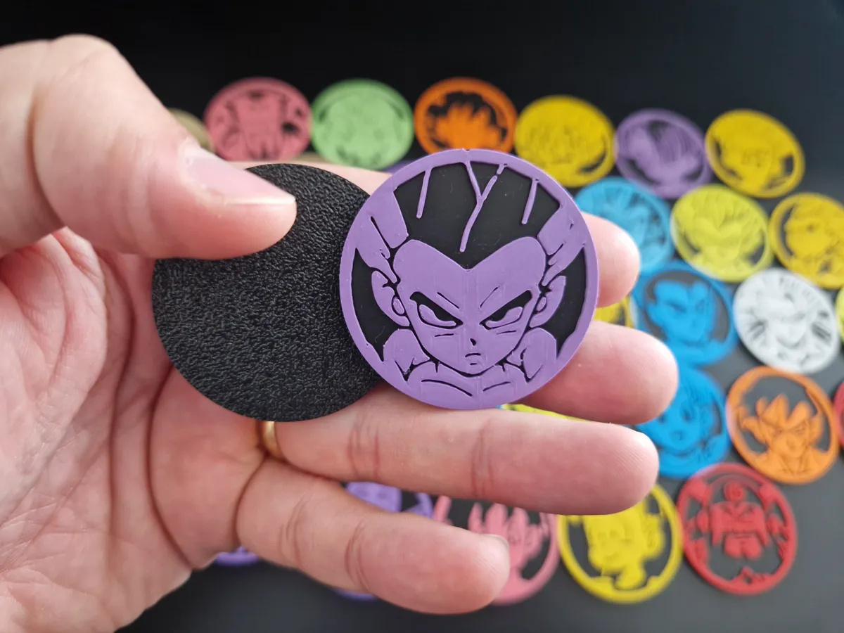Gotenks (DBZ) collectible coin - Free 3D Print Model - MakerWorld