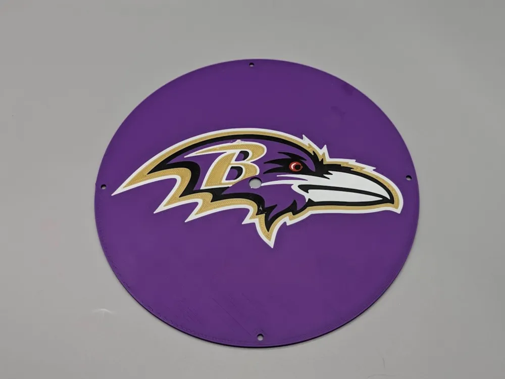 Baltimore Ravens Clock Face - Free 3D Print Model - MakerWorld