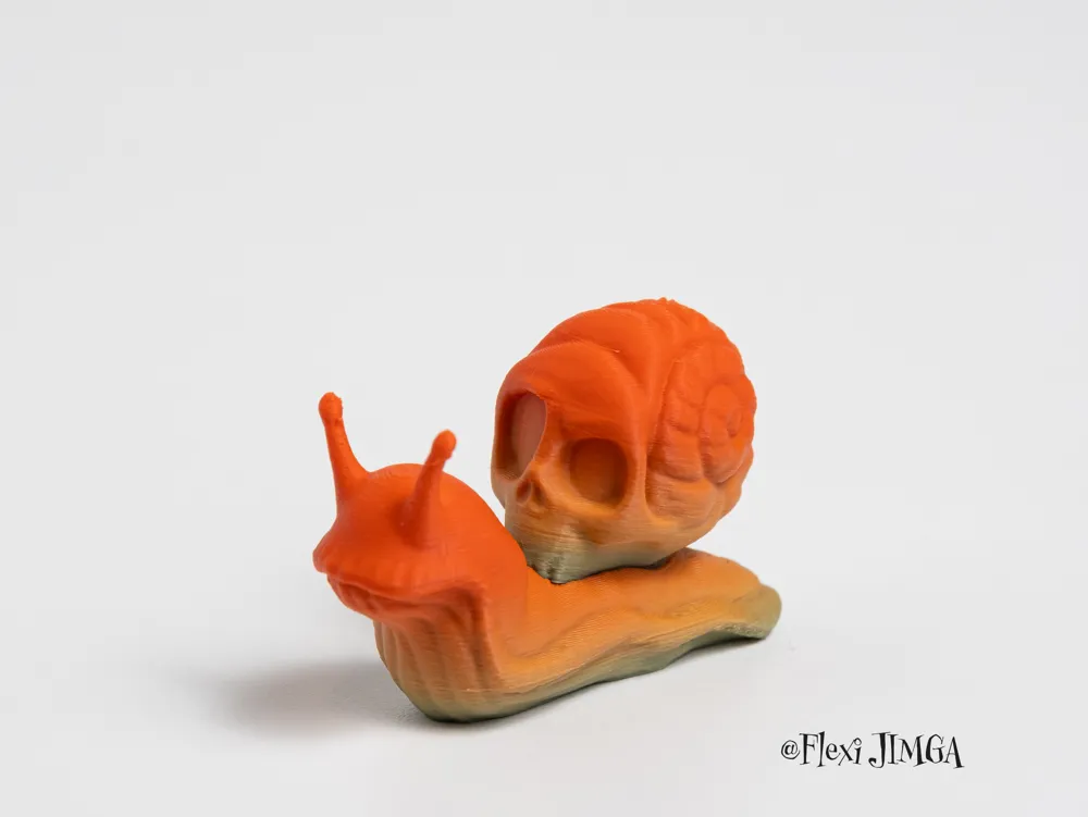 Halloween Tiny Spooky Snail - Free 3D Print Model - MakerWorld