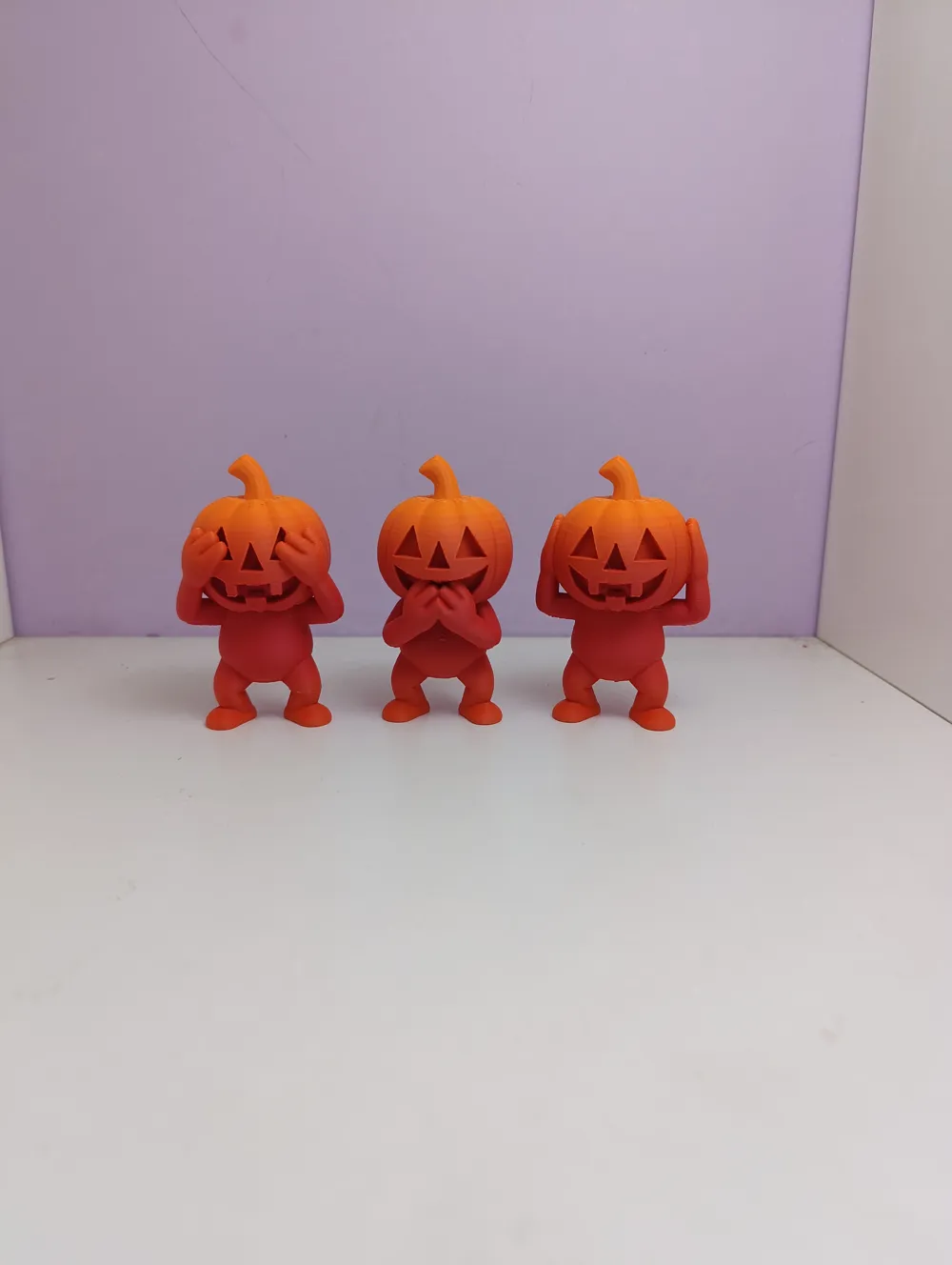 three wise pumpkins - no evil by František MakerWorld: Download Free 3D ...