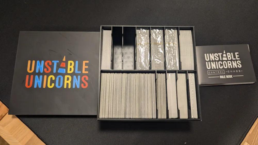 Unstable Unicorns Card Box inc Expansions by MikeGyver - MakerWorld