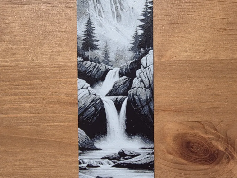 Waterfall Bookmark - Free 3D Print Model - MakerWorld