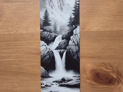 Waterfall Bookmark - Free 3D Print Model - MakerWorld
