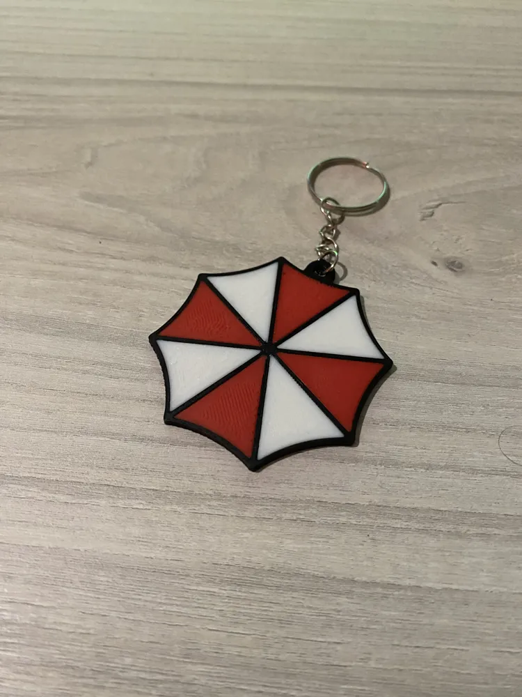 Umbrella Corp Keychain - Free 3D Print Model - MakerWorld
