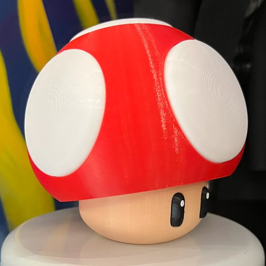 Mushroom Power Up - Super Mario Bros. - Free 3D Print Model - MakerWorld