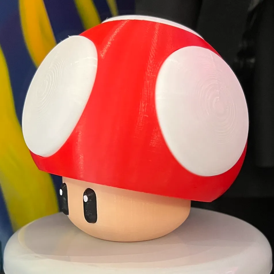 Mushroom Power Up - Super Mario Bros. - Free 3D Print Model - MakerWorld