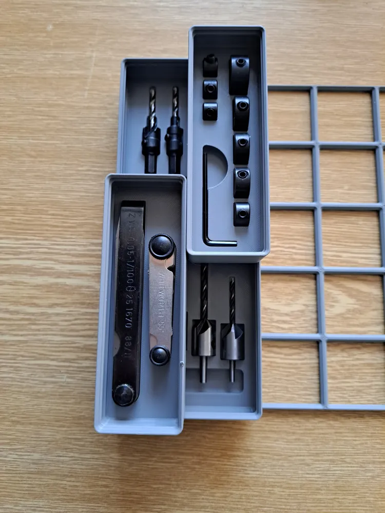 Gridfinity Woodworking Countersink Bit Holder 4u by Pepe_Lopez ...