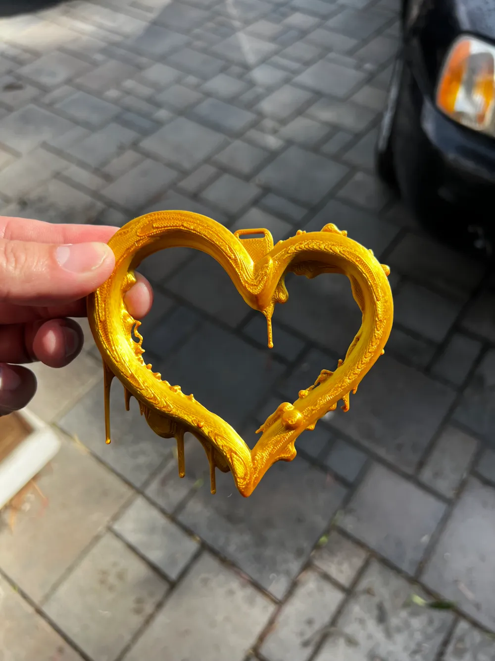 Heart of Gold Charm for Cuban Link Chain Necklace by J3rkbag MakerWorld ...