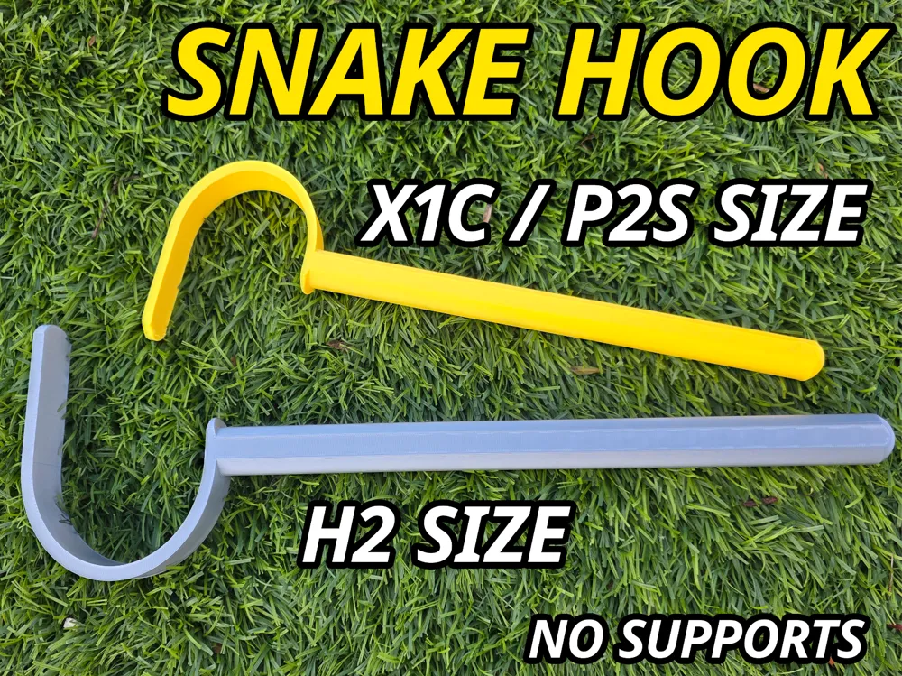 Snake Hooks - No Supports - Free 3D Print Model - MakerWorld