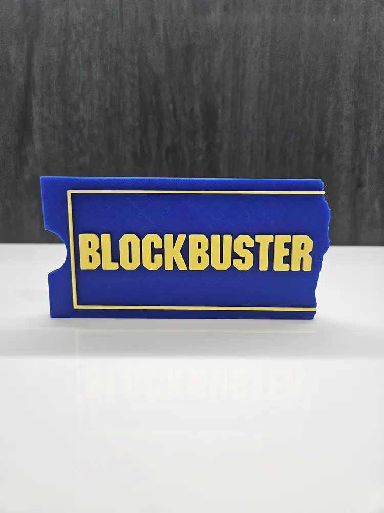 Blockbuster Logo by DimensionX3D MakerWorld: Download Free 3D Models