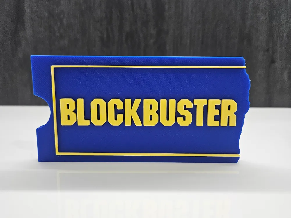 Blockbuster Logo by DimensionX3D MakerWorld: Download Free 3D Models
