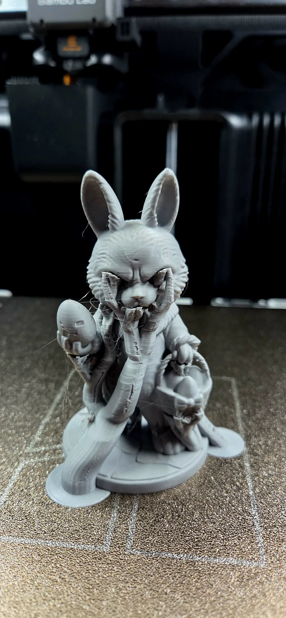 Evil Easter Bunny Statue - Free 3D Print Model - MakerWorld