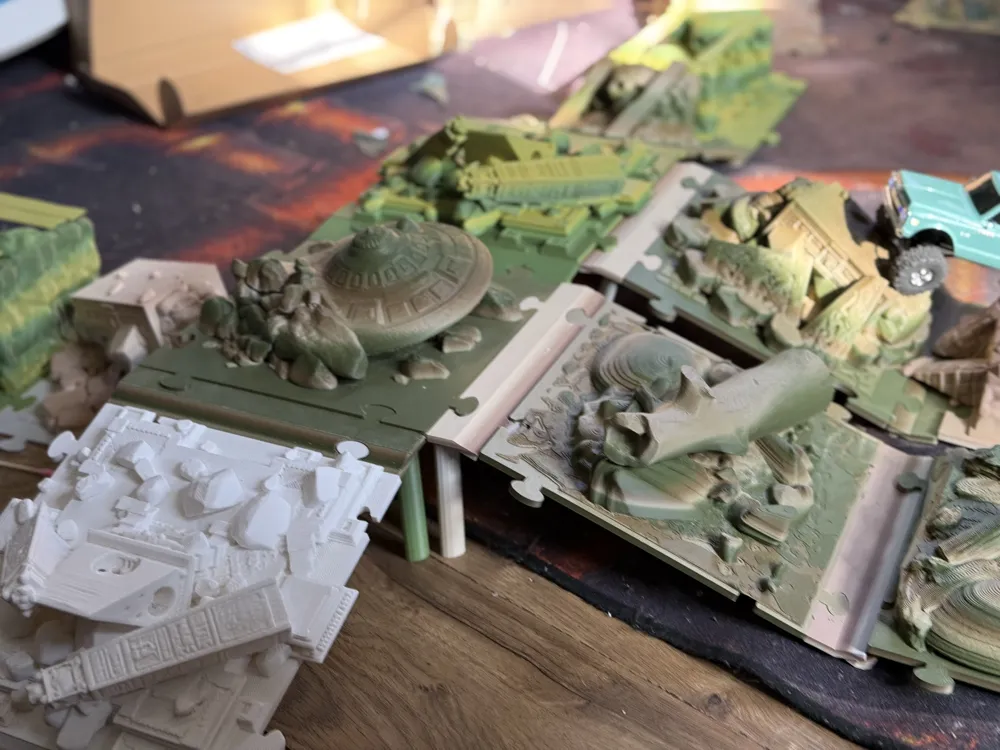 Raised Platform V2 - Crawler Tiles - Free 3D Print Model - MakerWorld
