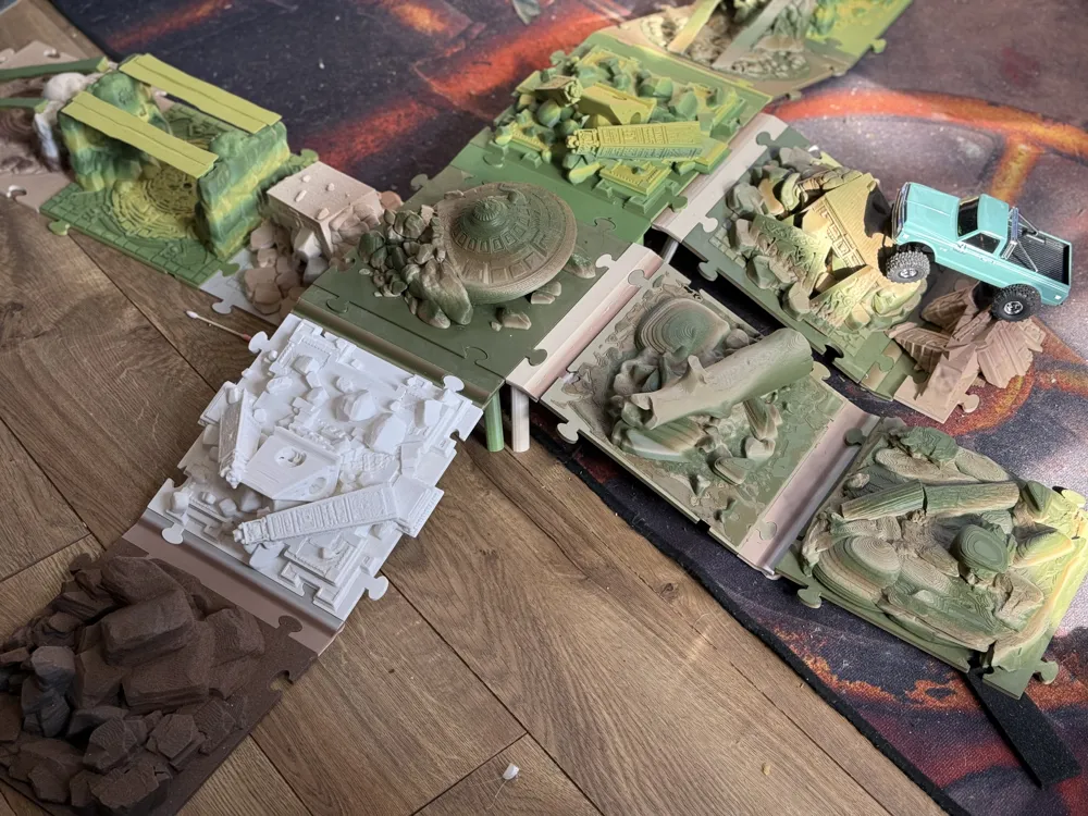 Raised Platform V2 - Crawler Tiles - Free 3D Print Model - MakerWorld