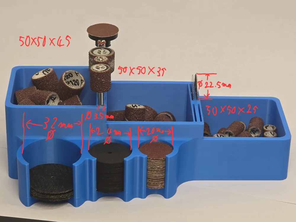 Dremel/Parkside Rotary tool accesories organiser by LayerMaker ...