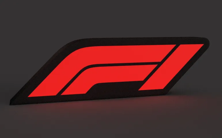 F1 logo light box by Theodor - MakerWorld