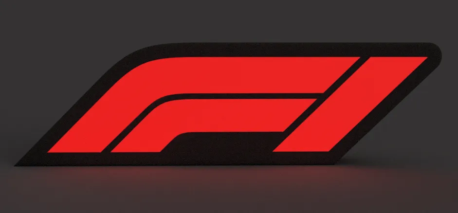 F1 logo light box by Theodor - MakerWorld