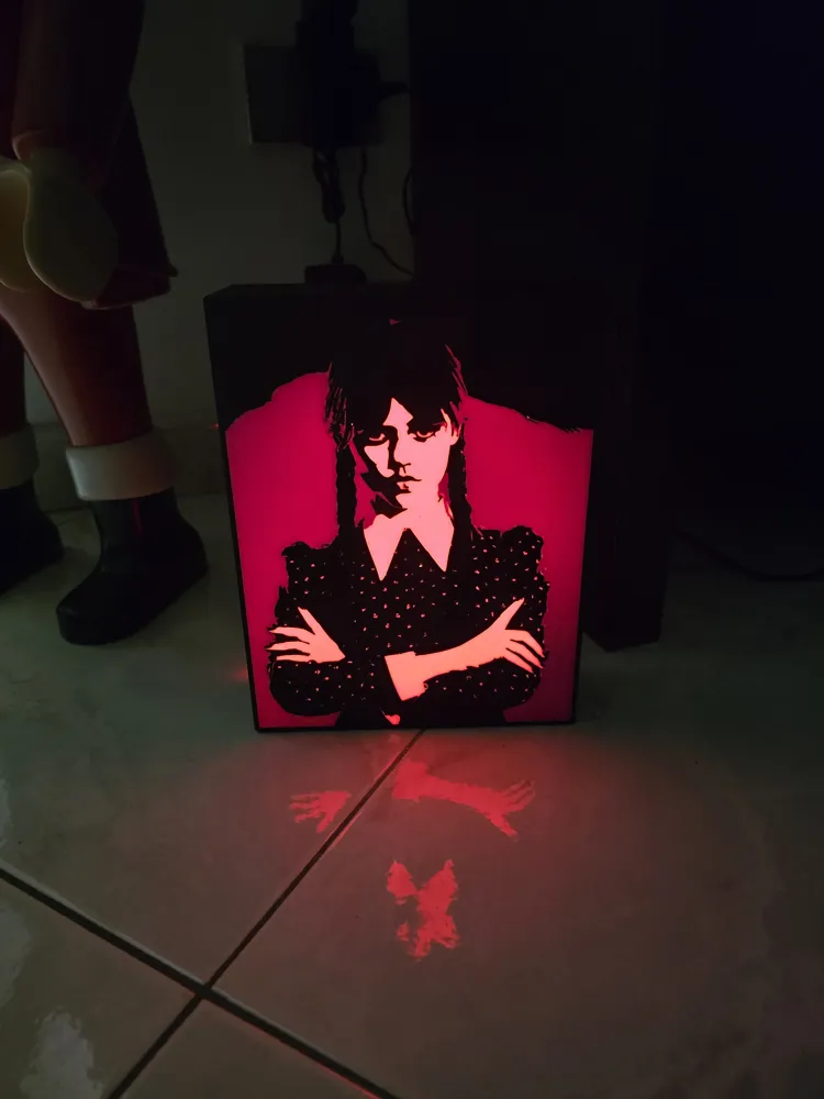 WEDNESDAY ADDAMS FAMILY LAMP - Free 3D Print Model - MakerWorld
