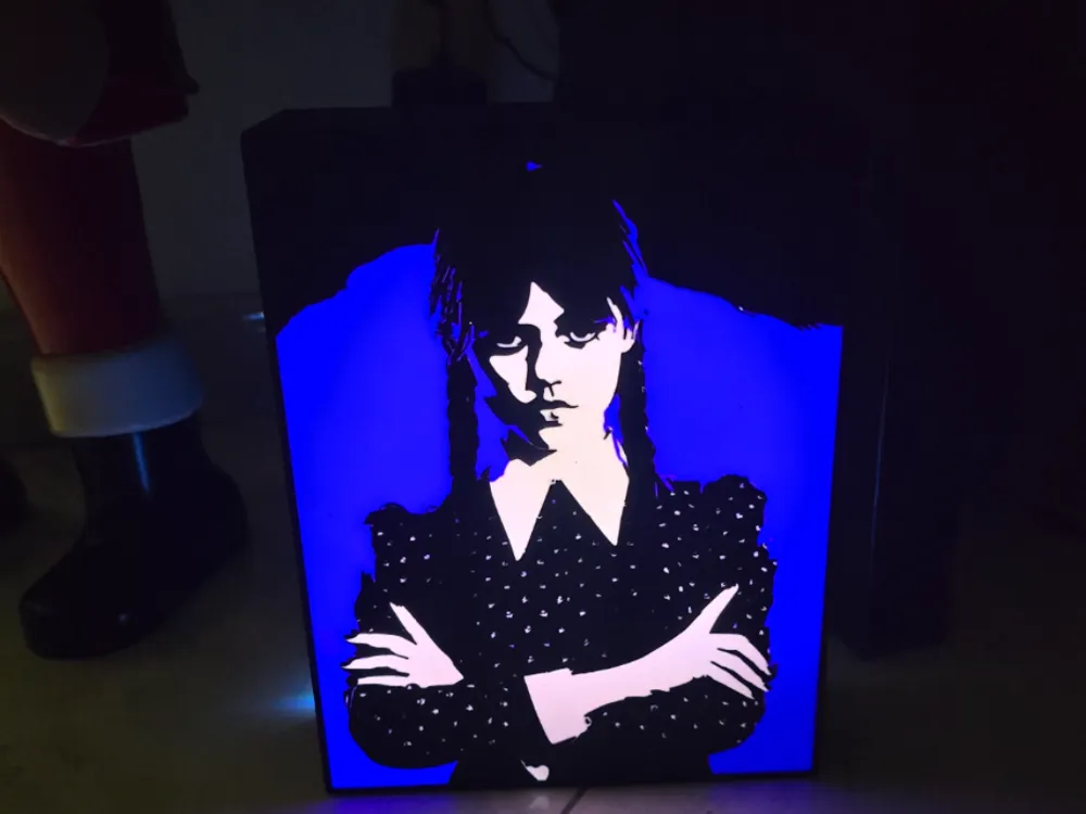 WEDNESDAY ADDAMS FAMILY LAMP - Free 3D Print Model - MakerWorld