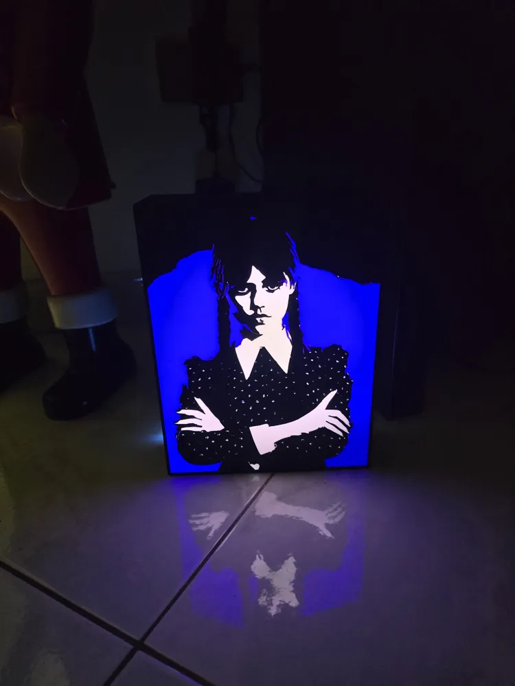 WEDNESDAY ADDAMS FAMILY LAMP - Free 3D Print Model - MakerWorld
