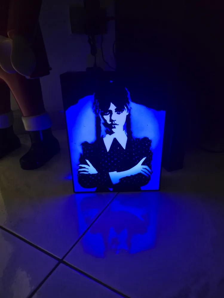 WEDNESDAY ADDAMS FAMILY LAMP - Free 3D Print Model - MakerWorld