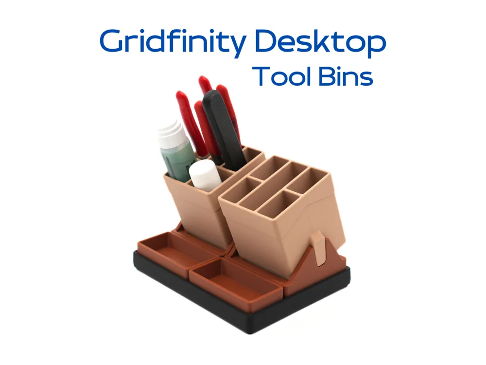 Gridfinity Desktop - Tool Bins by KYZ Design MakerWorld: Download Free ...