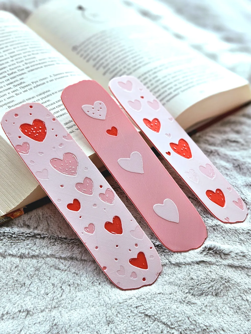 Heart Bookmarks - Love Bookmarks - Free 3D Print Model - MakerWorld