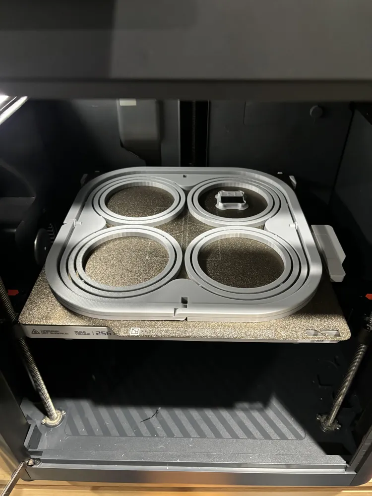 Four Cup Gyro Caddy - Print in place V2 - Free 3D Print Model - MakerWorld