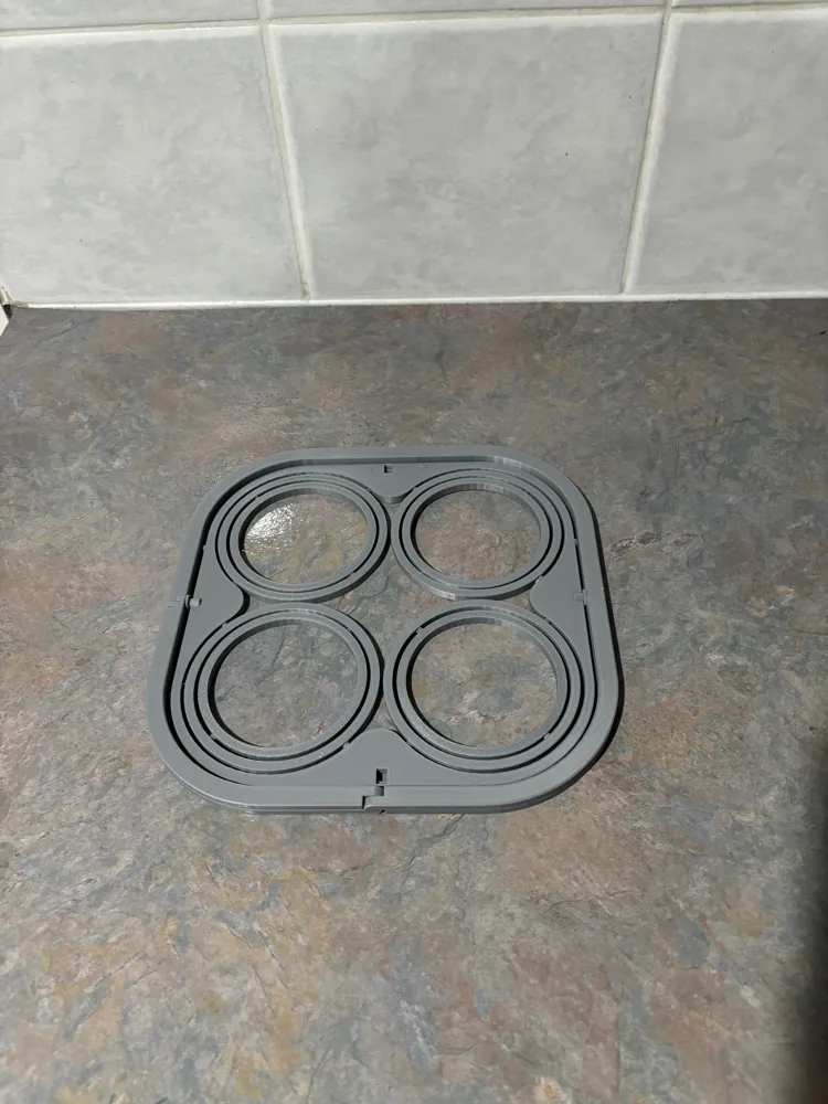 Four Cup Gyro Caddy - Print in place V2 - Free 3D Print Model - MakerWorld