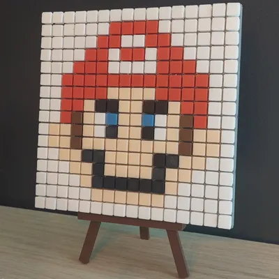 Pixel Art - Mario - 16x16 by piersonnico - MakerWorld