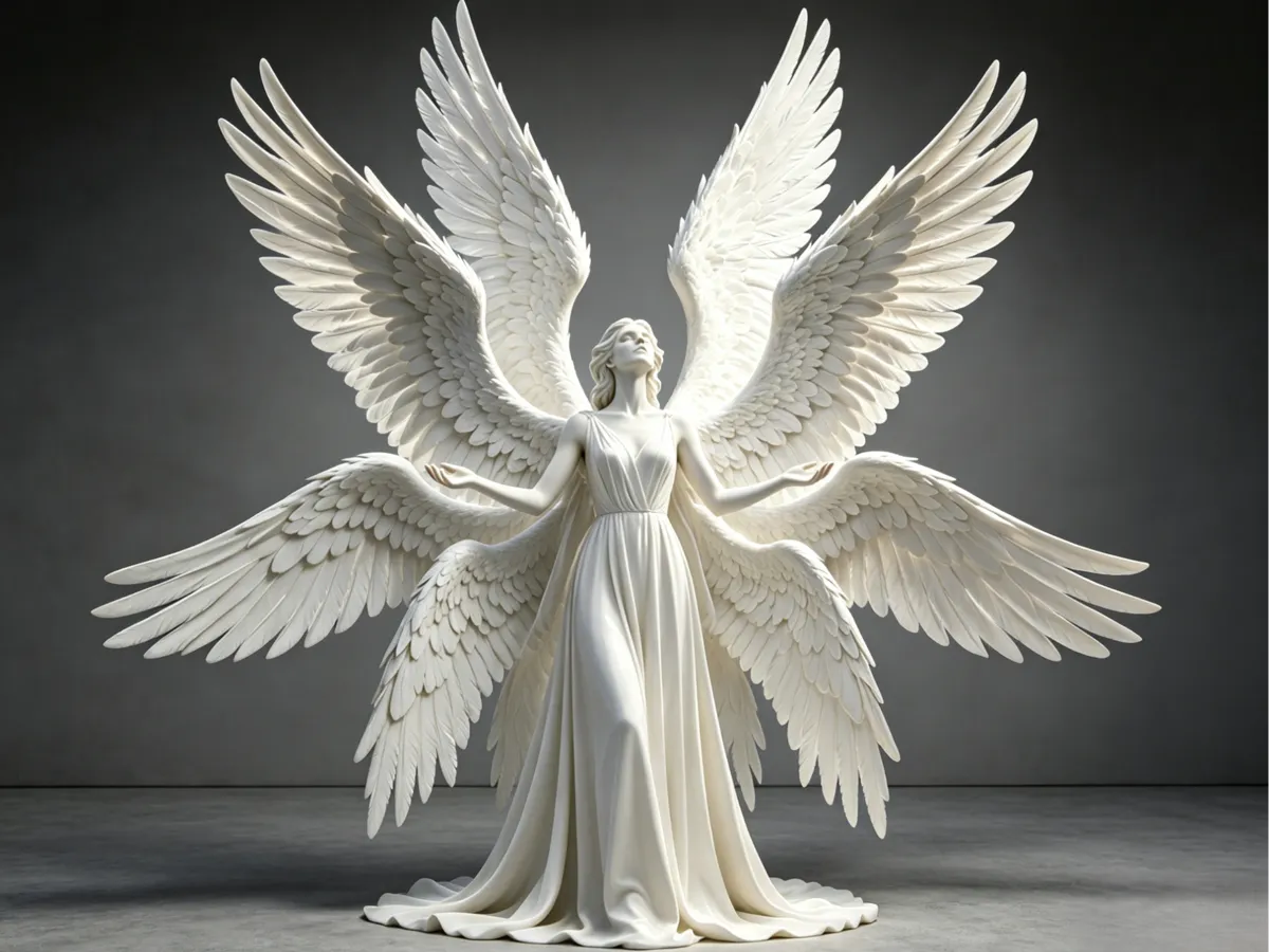 Ten-winged Guardian Angel Embraces Holy Light (simple supports) - Free ...