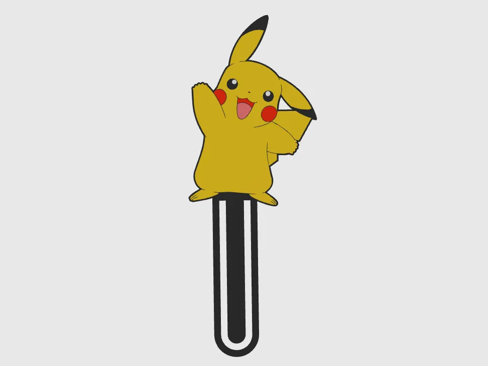 BookMark Pokemon Pikachu Greet Cute Kawaii by TeraBite - MakerWorld