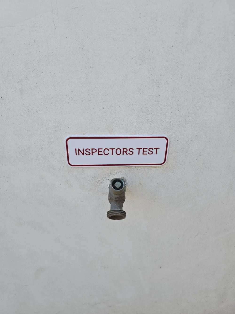 Inspectors Test sign for sprinkler systems by chuckr - MakerWorld