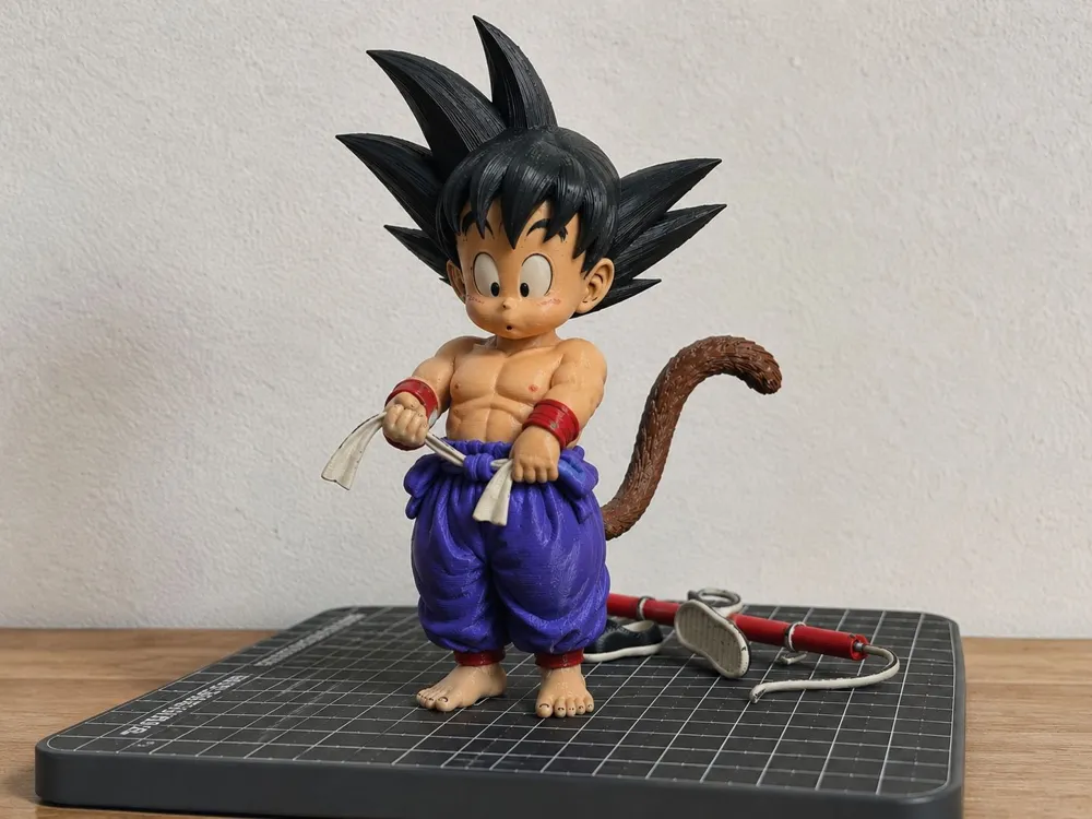 Kid Goku Figure with Power Pole – Dragon Ball - Free 3D Print Model ...
