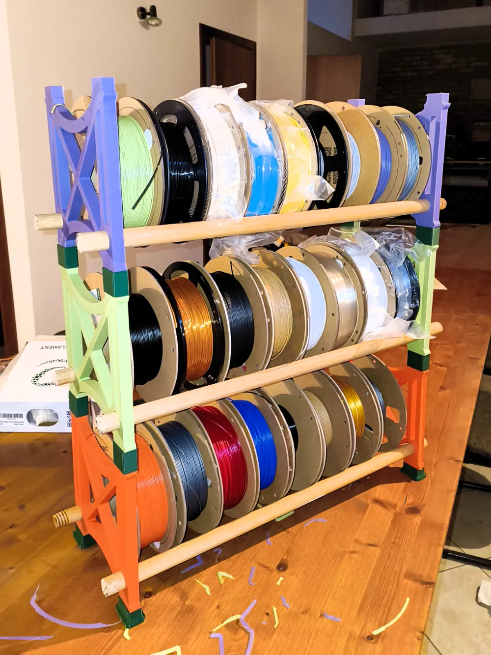 modular filament spool holder - Free 3D Print Model - MakerWorld