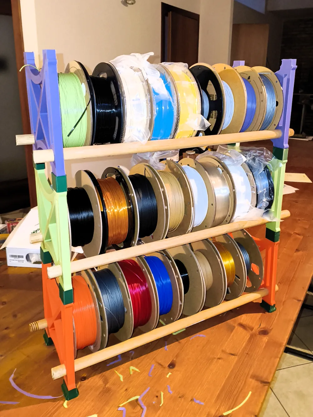 modular filament spool holder - Free 3D Print Model - MakerWorld