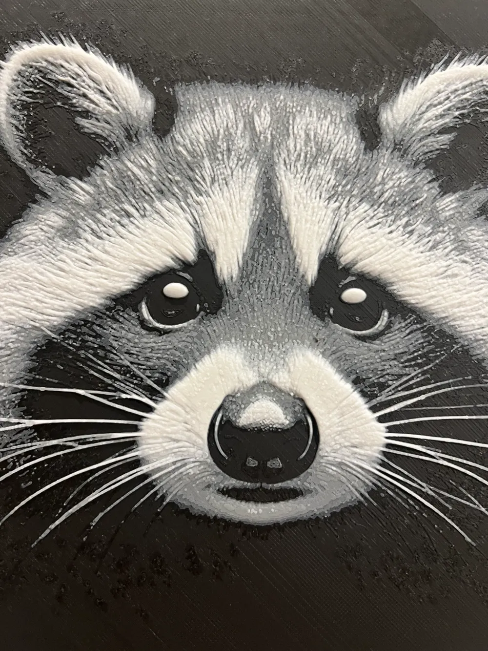 Racoon Grayscale Art Hueforge by RP47 Designs - MakerWorld