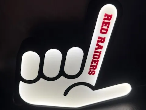 Texas Tech Guns Up Hand - Free 3D Print Model - MakerWorld