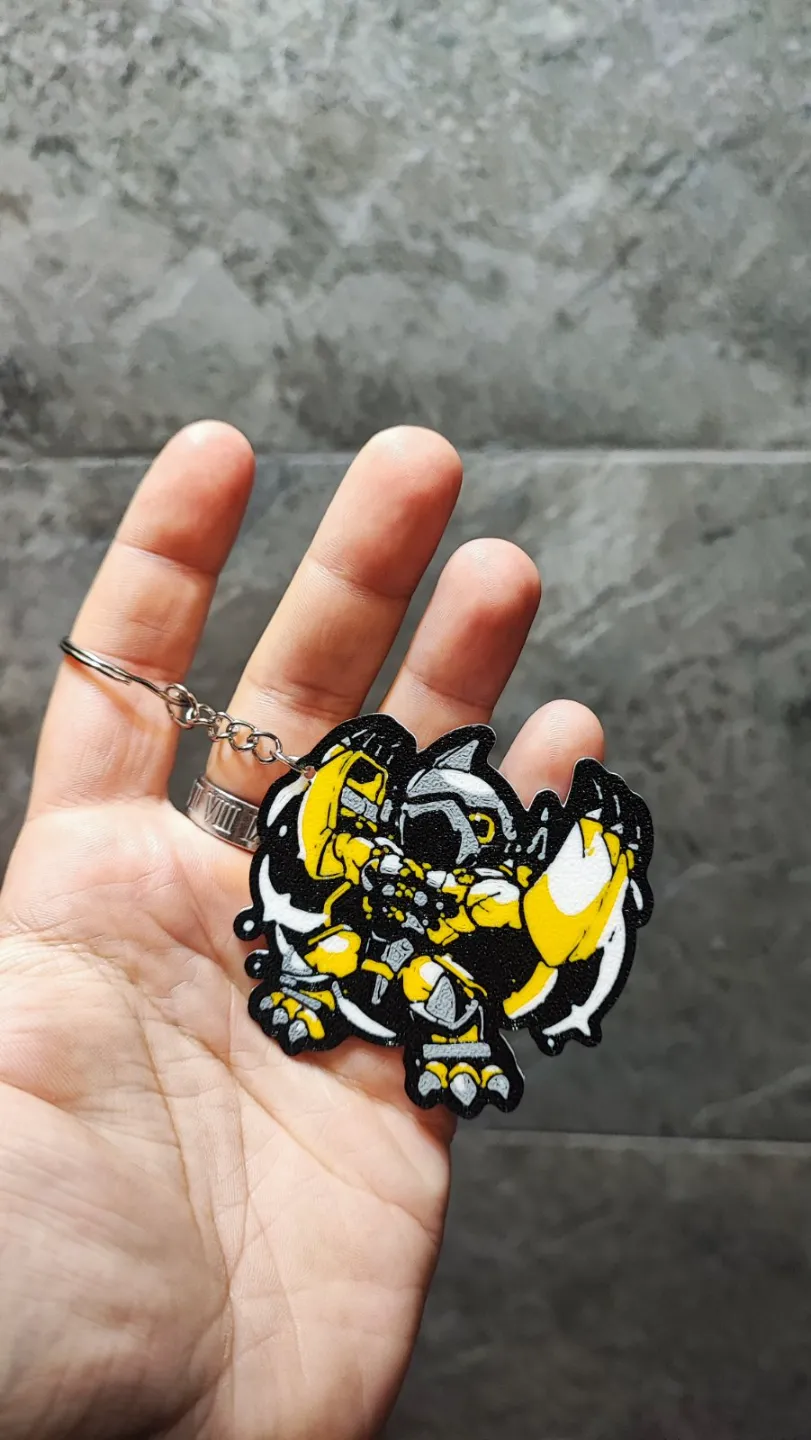 Wargreymon Keychain by Garuda3D - MakerWorld