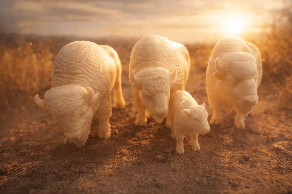 American Buffalo Family - Free 3D Print Model - MakerWorld