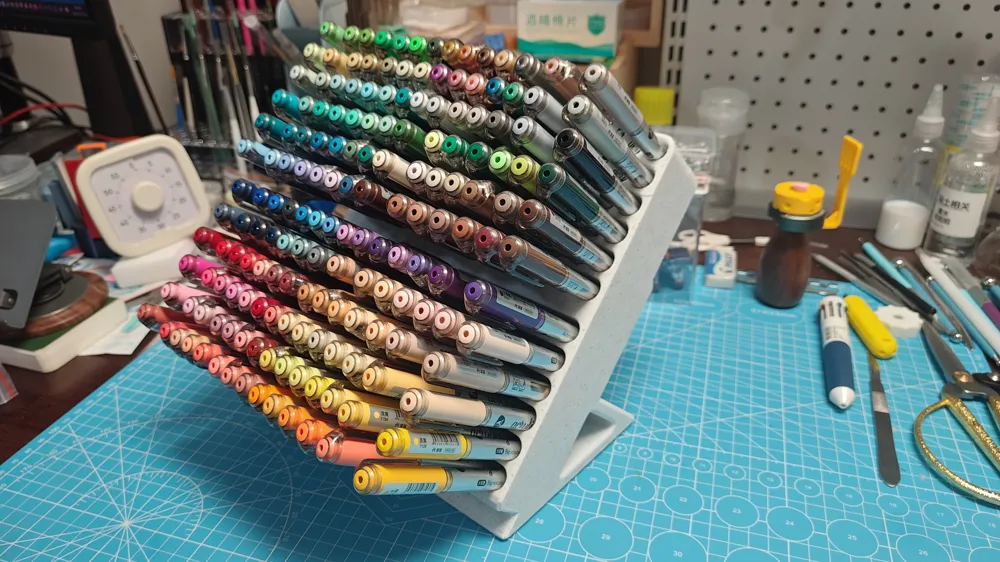 Soporte de almacenamiento para 168 rotuladores - Modelo de impresión 3D ...