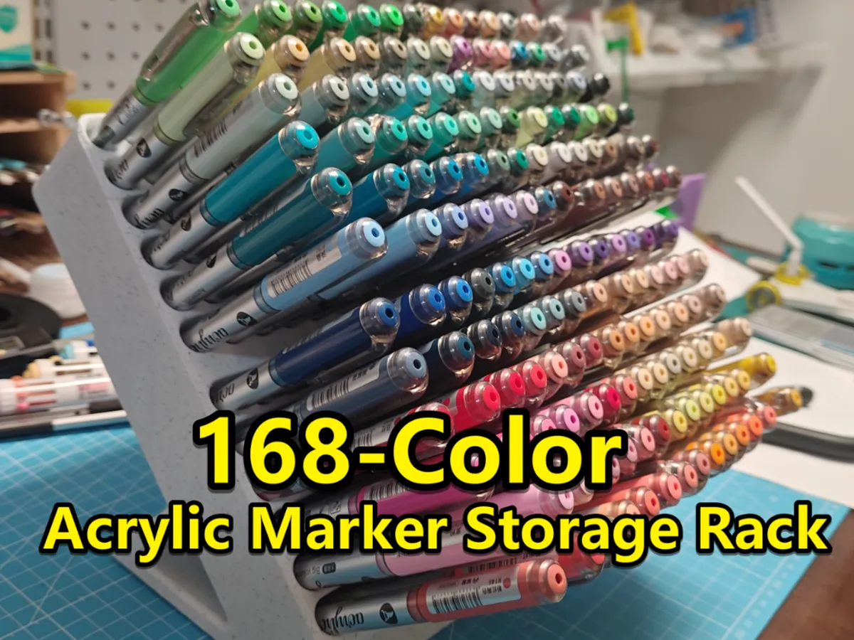Soporte de almacenamiento para 168 rotuladores - Modelo de impresión 3D ...