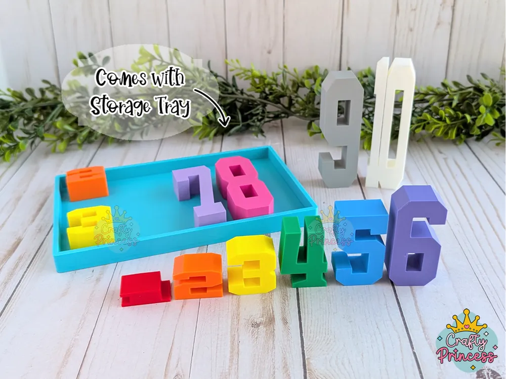Stacking Number Sum Blocks - Stack and Count Toy by Crafty Princess ...