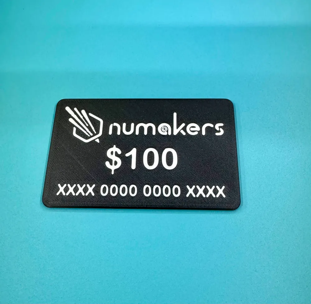 Numakers Printable Gift Card by JakeMakes - MakerWorld