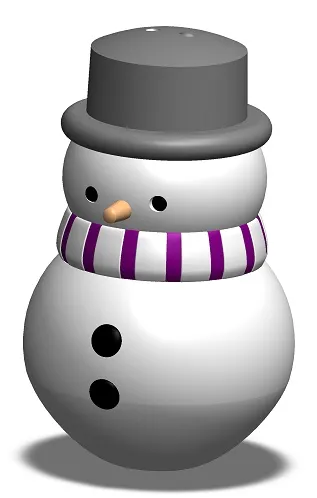 Winter's First Snowman by BrandonGm - MakerWorld