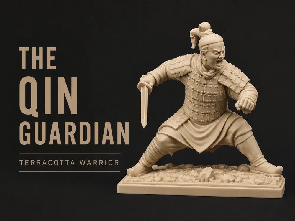 The Qin Guardian – Terracotta Warrior - Free 3D Print Model - MakerWorld