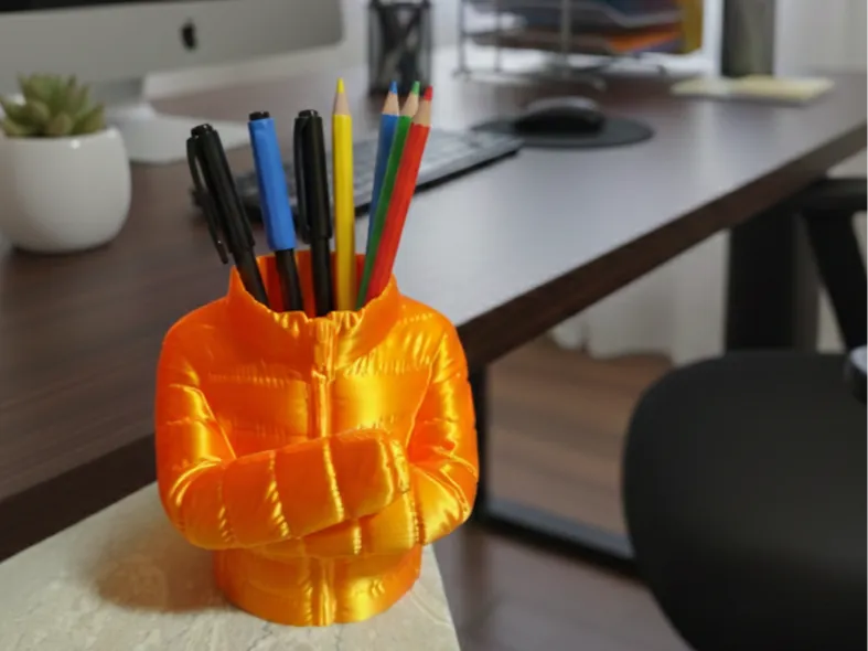 Urban Puffer Desk - Urban Pen Holder - Free 3D Print Model - MakerWorld