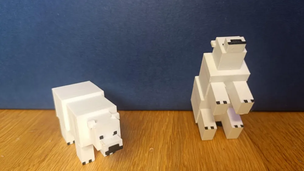 Minecraft Polar Bear Cute by Travlie - MakerWorld