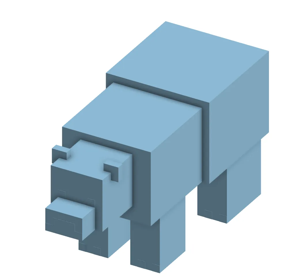 Minecraft Polar Bear Cute by Travlie - MakerWorld